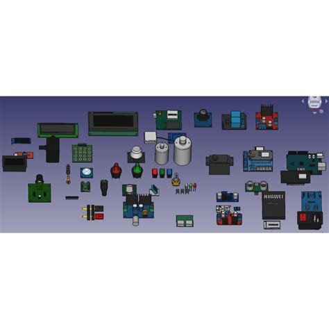 File 3d Model For Electronic Components Arduino Shopee Malaysia