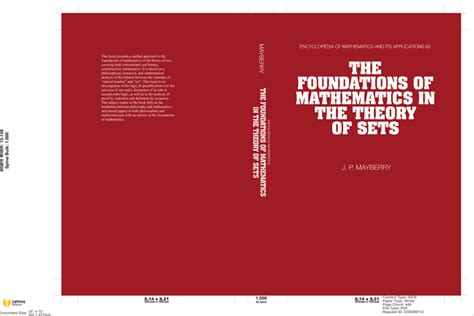 The Foundations Of Mathematics In The Theory Of Sets