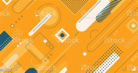 추상 90 년대 기하학적 현대 디자인의 요소 패턴 배경 원 사각형 스타일 부드러운 색상 배경과 겹칩니다 일러스트 벡터 0명에 대한 스톡 벡터 아트 및 기타 이미지 Istock