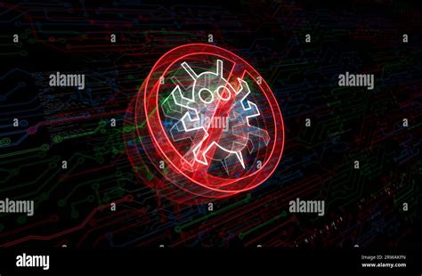 Antivirus Cyber Security Virus Detect System Alert Symbol Digital