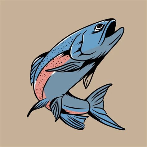 Salmon Cartoon Imágenes De Stock De Arte Vectorial Depositphotos