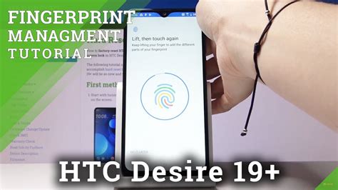 How To Add Fingerprint In HTC Desire 19 Fingerprint Lock Screen YouTube