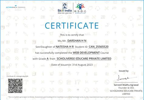 Darshan H N On Linkedin Connections Webdevelopment Internshala