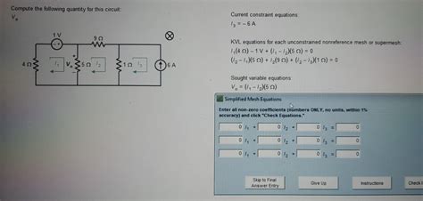 Solved Compute The Following Quantity For This Circuit V Chegg
