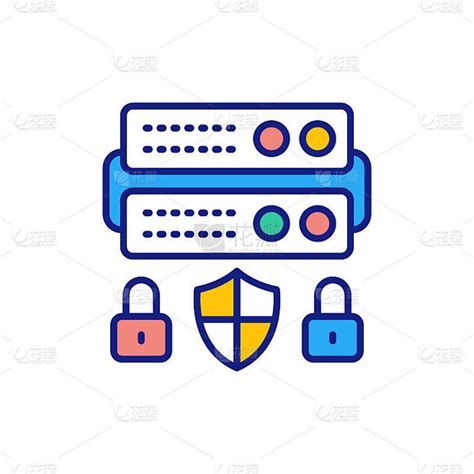 数据库图标矢量。标识