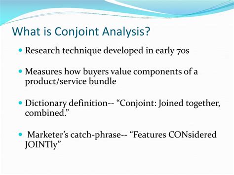 Ppt Introduction To Conjoint Analysis Powerpoint Presentation Free