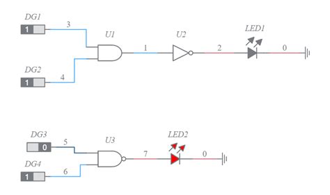 Nand Gate Multisim Live