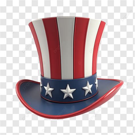 애국심을 상징하는 별과 줄무늬가 있는 엉클 샘 스타일의 모자 삼촌 삼하트 별과 줄무늬가 있는 애국심과 축하를 상징하는 모자 Png 일러스트 및 이미지 에 대한 무료