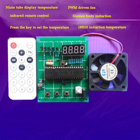 Design Of Temperature Control Fan Electronic Components Diy Production Design Of Temperature Control Fan Electronic Components Diy Production