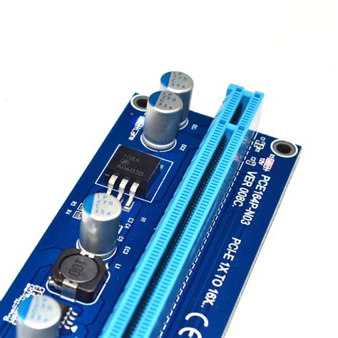 Ver 008c Pci E Riser 16x To 1x Powered Adapter Molex Card 60cm Usb 3 0