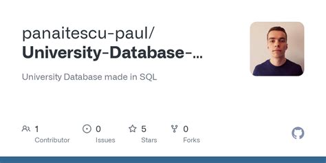 University Database Sql 2020 Sql Queries Sql At Master · Panaitescu Paul University Database Sql
