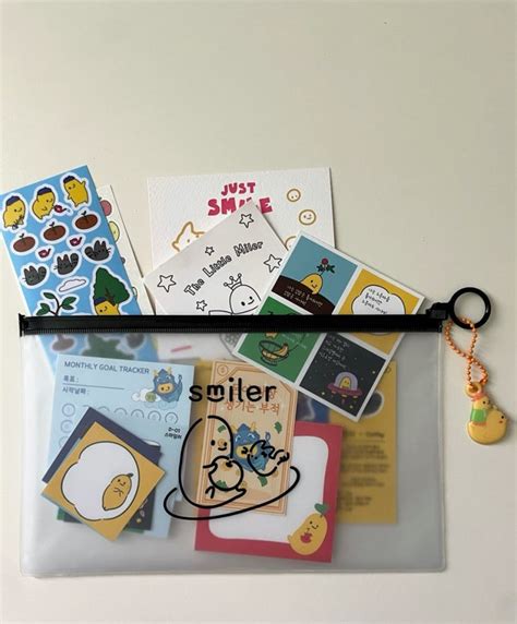 행복을 위해 지구에 찾아와준 고마운 존재 스마일러 문구팩 And 랜덤굿즈 네이버 블로그