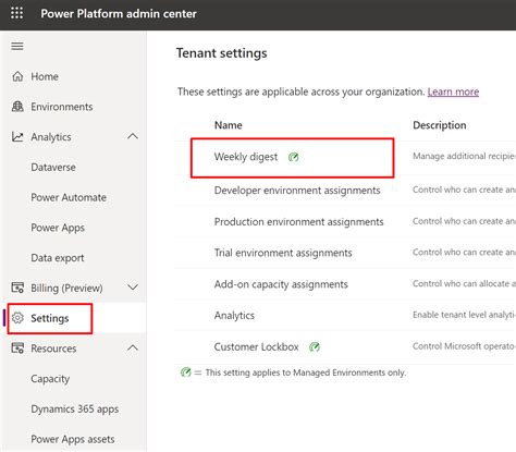 Weekly Digest For Usage Insights Power Platform Admin Center D365 Demystified