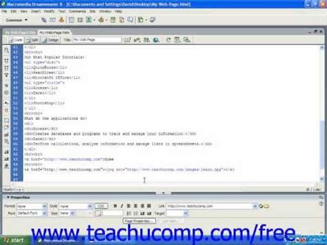Learn How To Open A Page In A New Window In Html At Teachucomp A Clip From Mastering