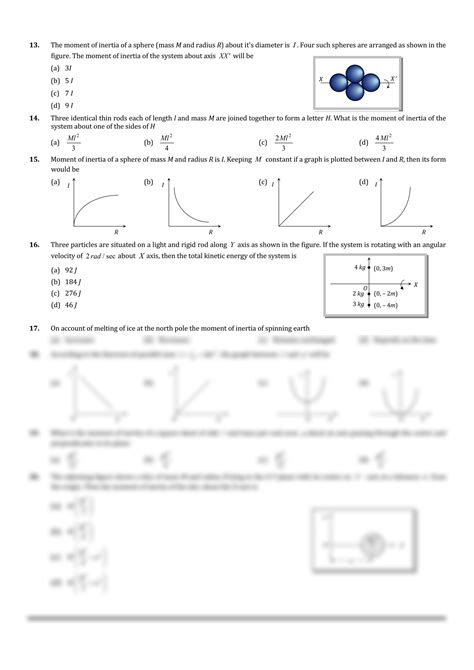 Solution Moment Of Inertia Important Questions Studypool