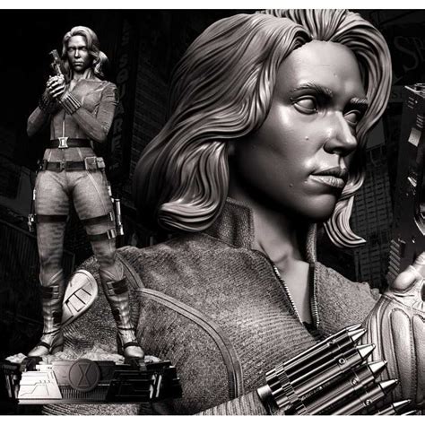 Black Widow Avengers Stl 3d Print Files