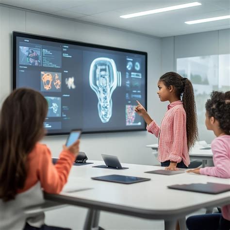 Quottechintegrated Classroom With Advanced Learning Toolsquot Premium Ai Generated Image
