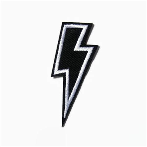 Lightning Bolt Patch Etsy Lightning Bolt Patch Etsy