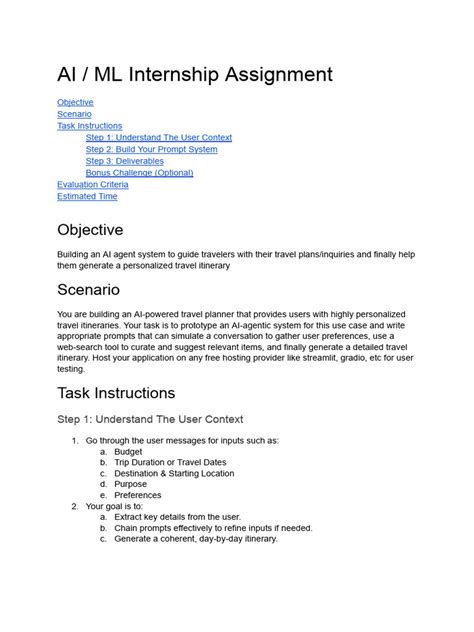 assignment ai ml internship pdf artificial intelligence