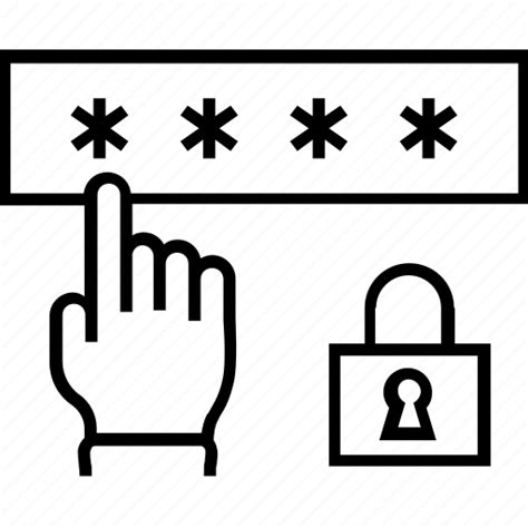 Access Control Encryption Protection Secure Security Icon