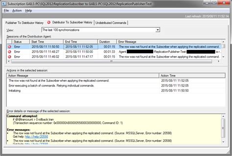 Repairing A Replication Subscriber Sqlservercentral