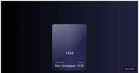 React Animated 3d Card Examples Codesandbox
