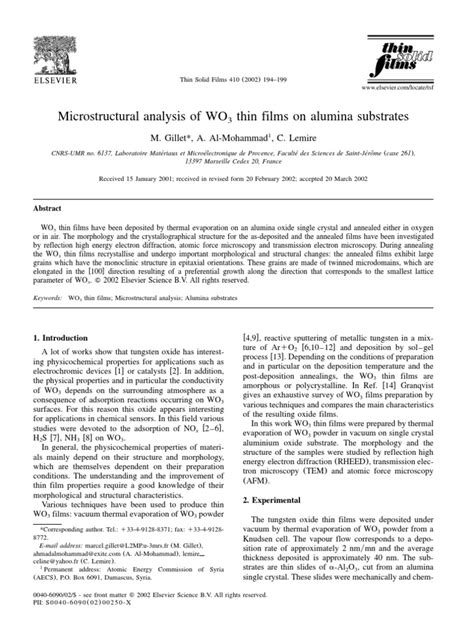 Pdf Microstructural Analysis Of Wo3 Thin Films On Alumina Substrates Dokumen Tips