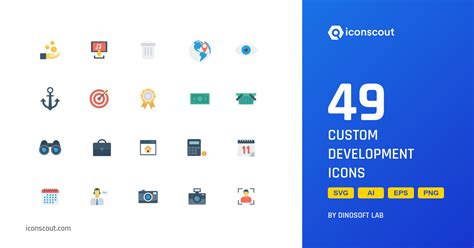 Download Custom Development Icon Pack Available In Svg Png And Icon Fonts