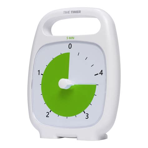 Plus 5 Minute Timer White Ttmtt05w Time Timer Timers