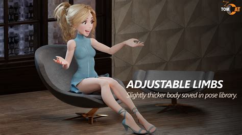 Tia Rigged Woman For Blender Superhive Formerly Blender Market