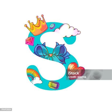 귀여운 마법 문자 S 공휴일에 대한 스톡 벡터 아트 및 기타 이미지 공휴일 교육 귀여운 Istock