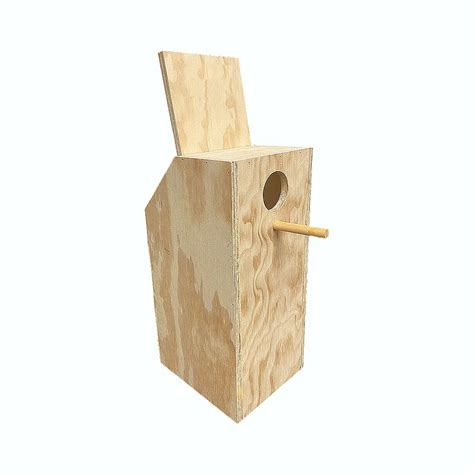 Small Parrot Nesting Box Sloped Breeders Secret Bird Products