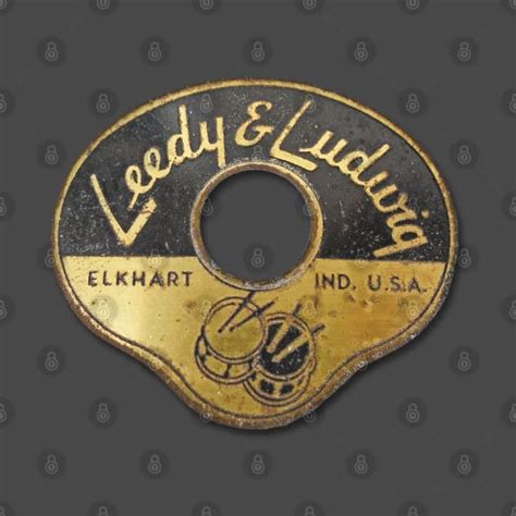 Leedy And Ludwig Retro Drum Badge Drumming T Shirt Teepublic