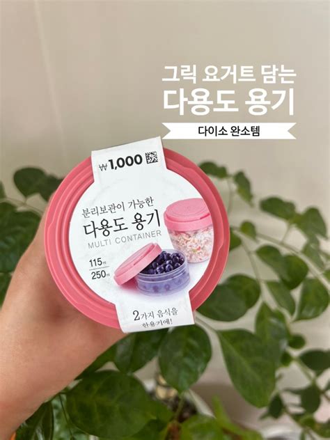 다이소에서 구입한 다용도 용기 요거트통으로 활용하기 네이버 블로그