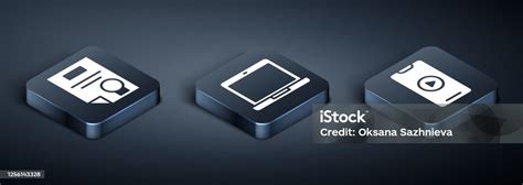 Isometric 인증서 템플릿 온라인 재생 비디오 및 랩톱 아이콘을 설정합니다 벡터 상에 대한 스톡 벡터 아트 및 기타 이미지 상 영화 영화 산업 Istock