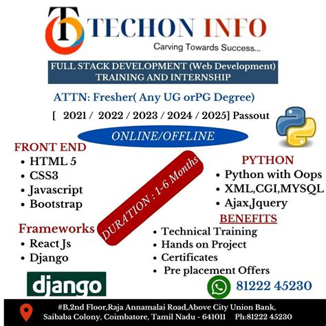 Techon Info Coimbatore On Linkedin Codinginternship Automation