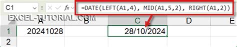 converting a date from yyyymmdd to dd mm yyyy in excel