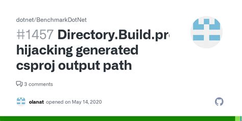 Directorybuildprops Hijacking Generated Csproj Output Path · Issue 1457 · Dotnet