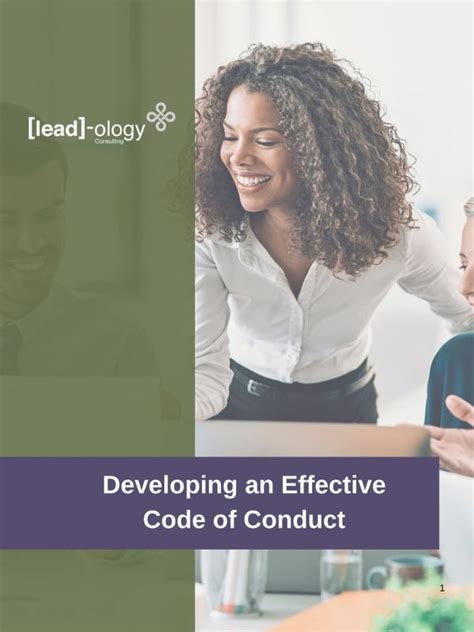Developing An Effective Code Of Conduct Program Non Profit Leadership Training And Development