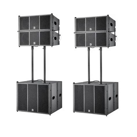 Two Way Line Array System Dual 8 Inch Neodymium Woofer All Weather Line Array System Stage