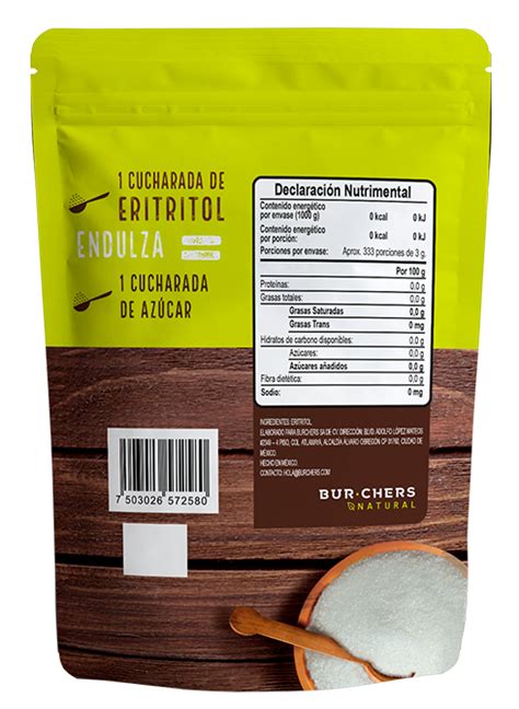 Eritritol 450g · 1kg Bur·chers