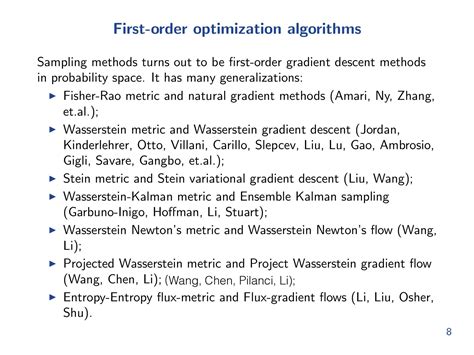 Transport Optimization Methods In Bayesian Sampling Problems Speaker Deck