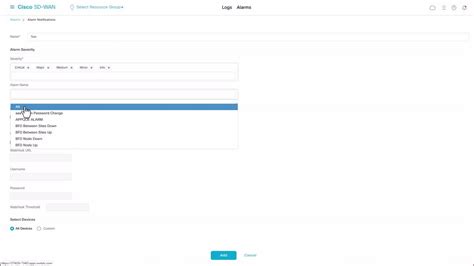 Configure Email Notifications For Alarms In VManage Cisco Video Portal