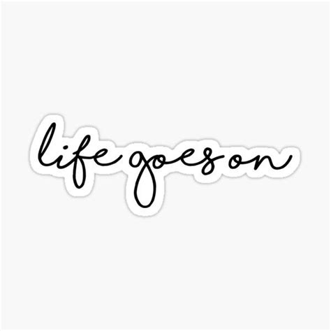 Bts Pegatinas Life Goes On Sticker
