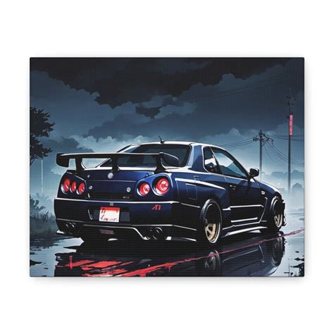 Ai Generated R34 Gtr Wall Canvas Etsy