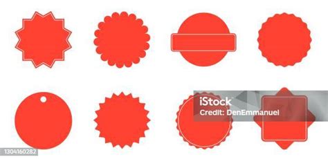 붉은 별 의 세트 빨간색 빈 스티커 Sunburst 배지 라벨 판매 태그격리 디자인 요소 0명에 대한 스톡 벡터 아트 및 기타 이미지 Istock