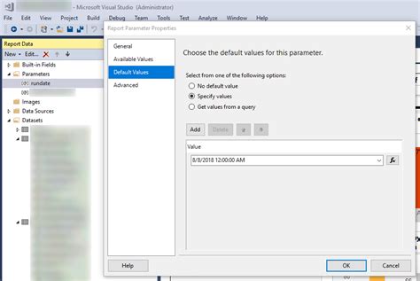 Reporting Services In Ssrs A Date Time Parameter On Preview Is Not Matching The Deployed