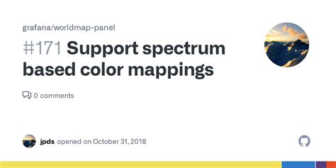 Support Spectrum Based Color Mappings · Issue 171 · Grafanaworldmap