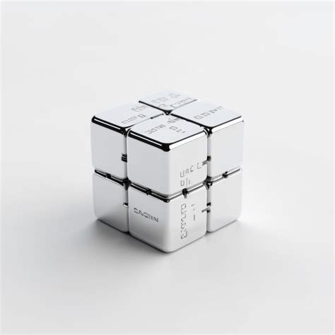 Premium Photo Three White Cubes Stacked