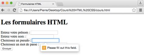 Les Attributs Html Des Formulaires Les Attributs Html Des Formulaires